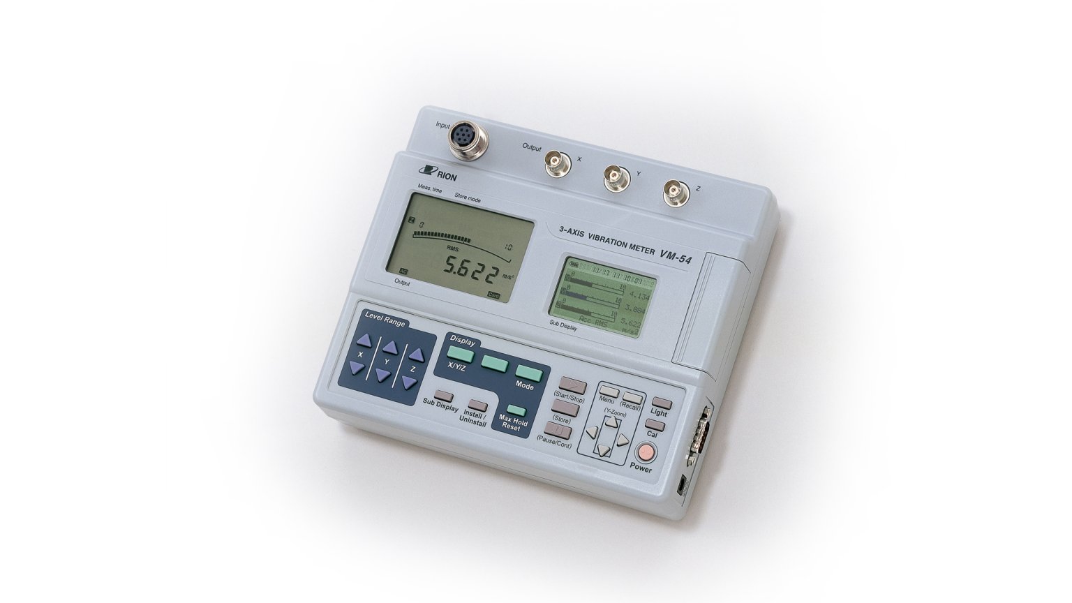 Rion VM-54 Tri-axial Vibration Meter - Scantek Inc
